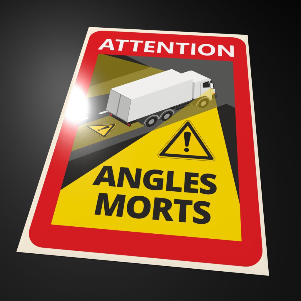 Aufkleber Angles morts (toter Winkel) GWA081 (Lkw) - ergo-safe | Signs ...